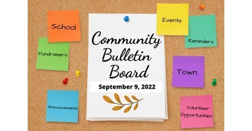 Community Bulletin - September 9 | Medway Public Schools